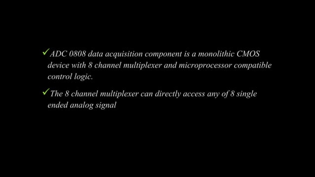 Interfacing technique with 8085- ADC[0808] | PPTX | Computer Peripherals | Computing