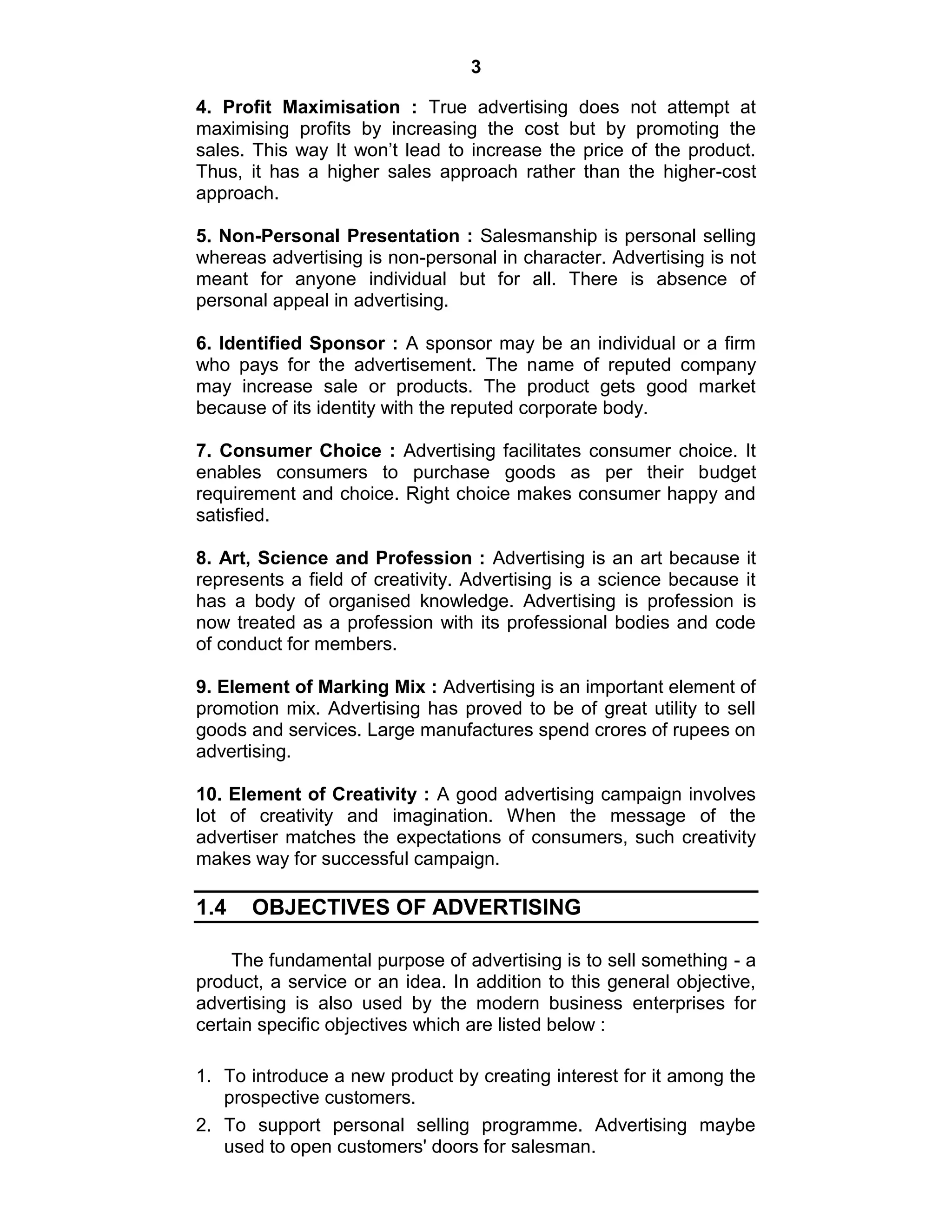 ADVERTISING NOTES | PDF