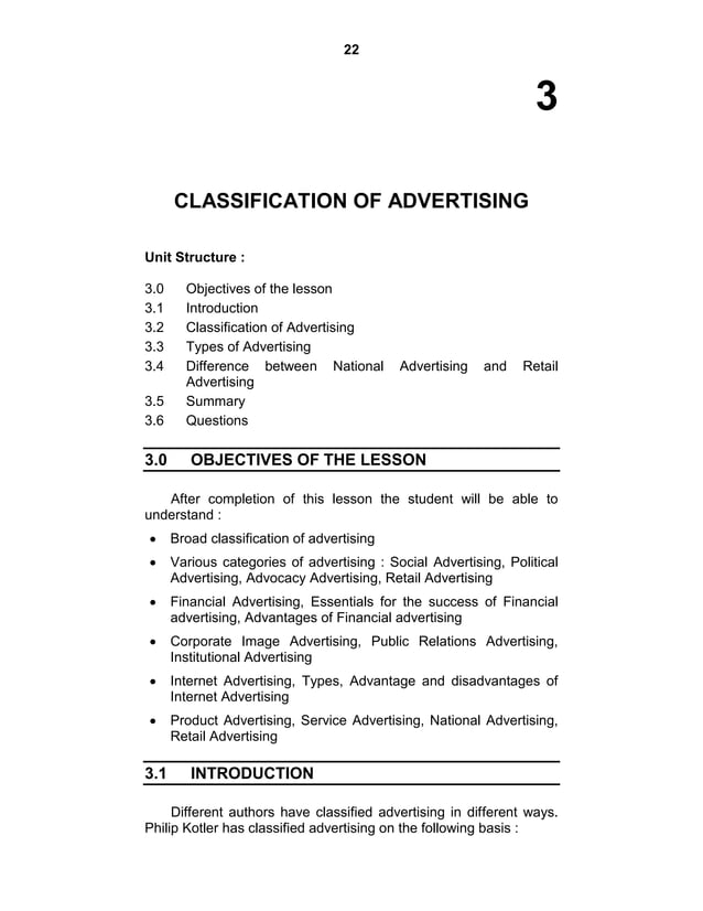 ADVERTISING NOTES | PDF