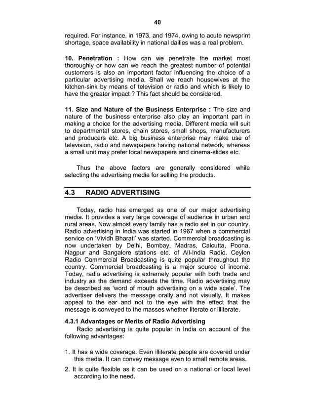 ADVERTISING NOTES | PDF