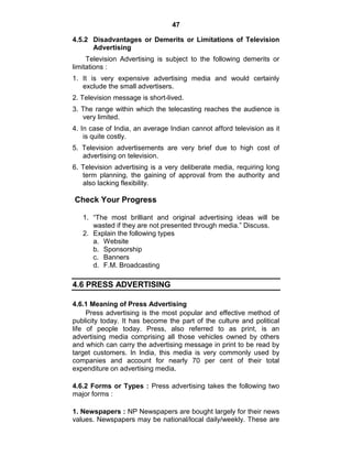 ADVERTISING NOTES | PDF
