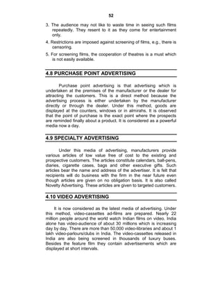 ADVERTISING NOTES | PDF
