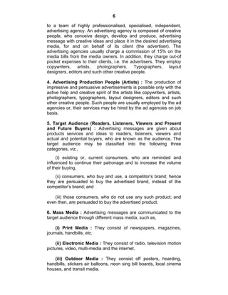 ADVERTISING NOTES | PDF