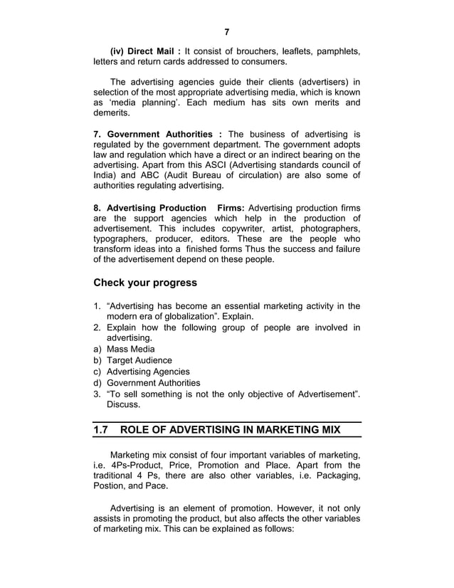 ADVERTISING NOTES | PDF