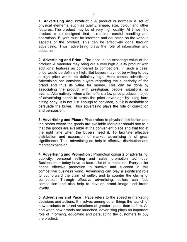 ADVERTISING NOTES | PDF