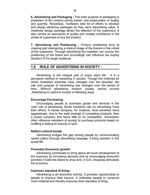 ADVERTISING NOTES | PDF