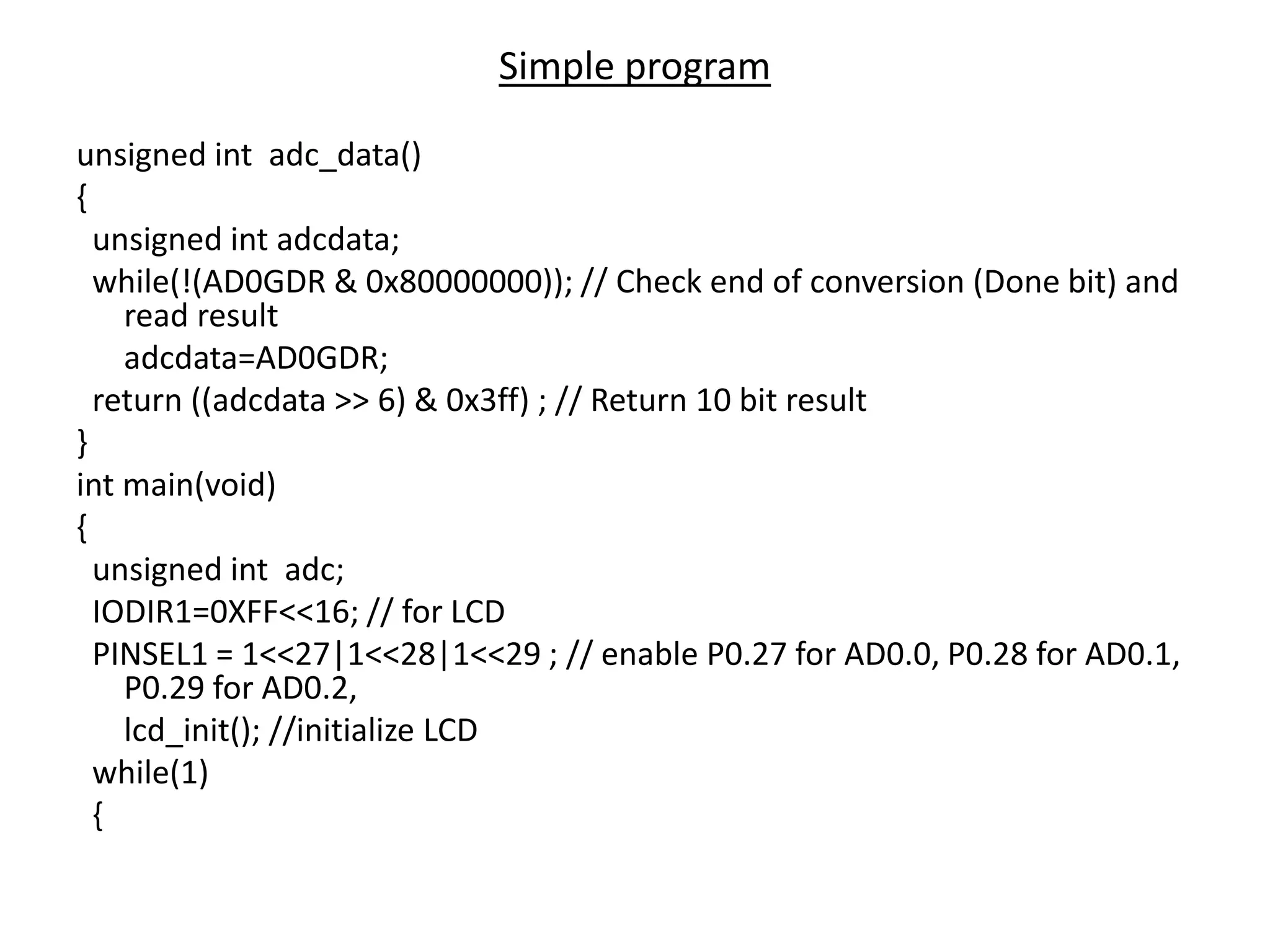 Analog to Digital converter in ARM | PPTX