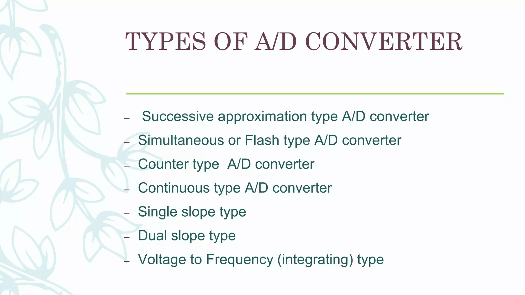 Successive Approximation Adc Pptx Digital Audio Computer Software