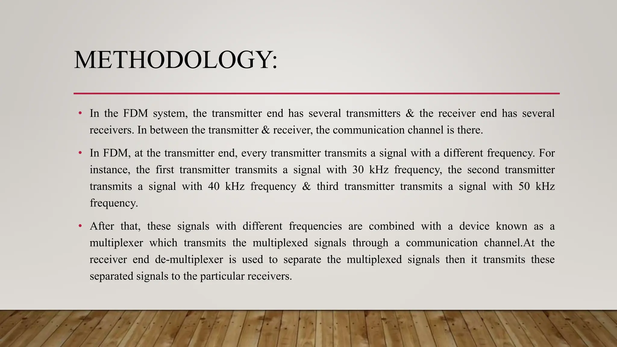 Frequency Division Multiplexing And Demultiplexing Pptx