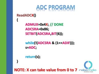ADC - Analog to Digital Conversion on AVR microcontroller Atmega16 | PPT