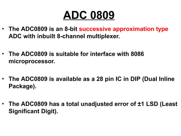 ADC-DAC Interfacing power point presentation | PPT