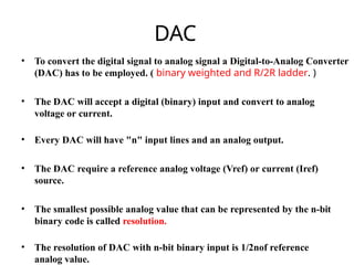 ADC-DAC Interfacing power point presentation | PPTX