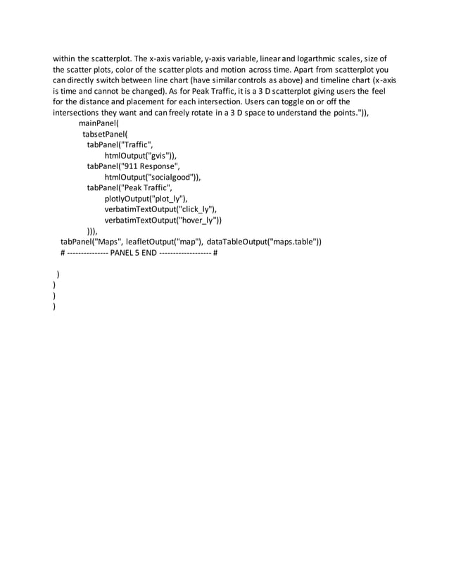 R (Shiny Package) - UI Side Script for Decision Support System | DOCX