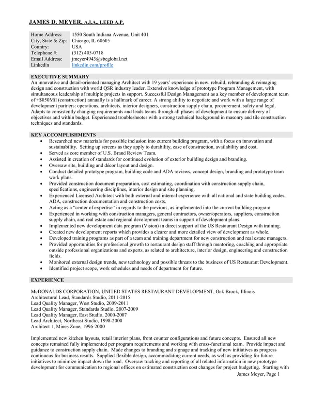 Meyer, James - CV 2015 | PDF