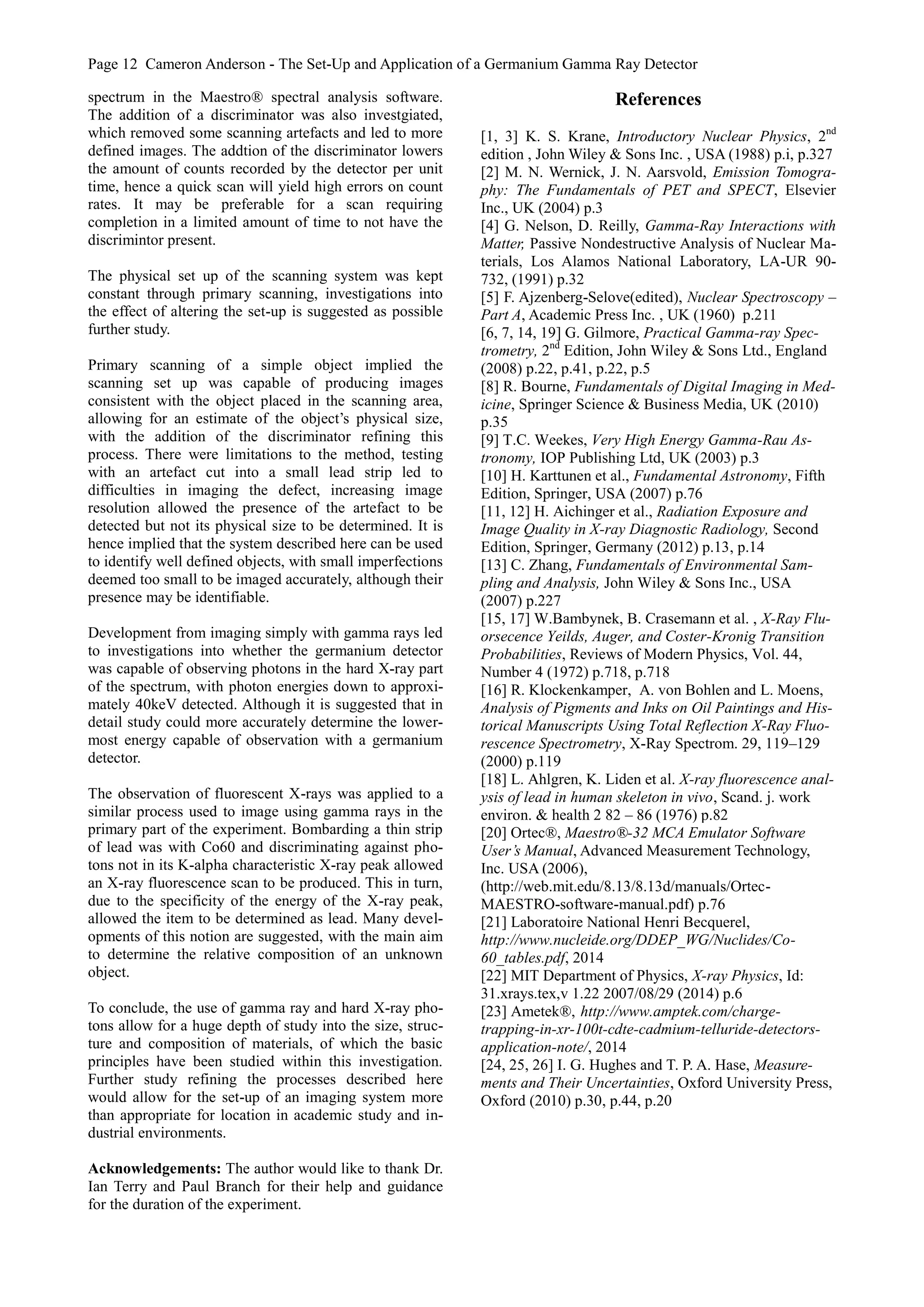 Level 3 Laboratory Project Report - Cameron Anderson | PDF | Chemistry ...