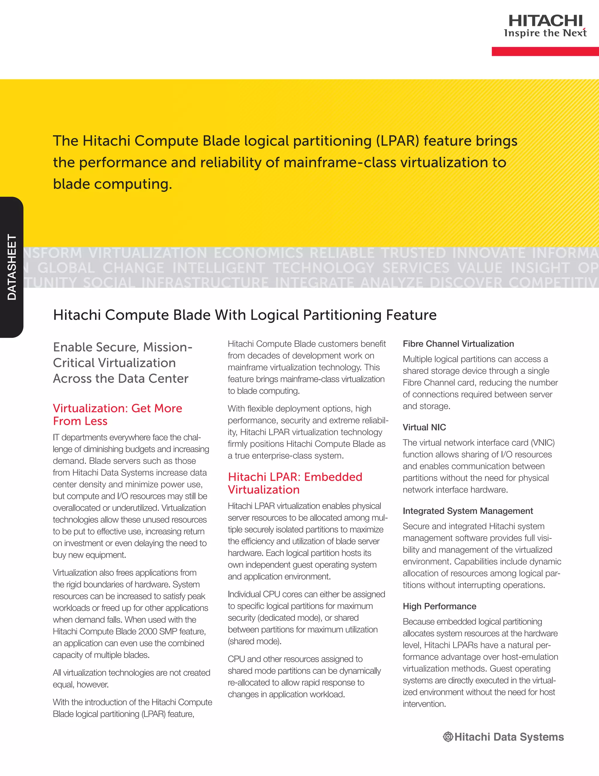 hitachi-datasheet-compute-blade-logical-partitioning-lpar.pdf hitachi ...