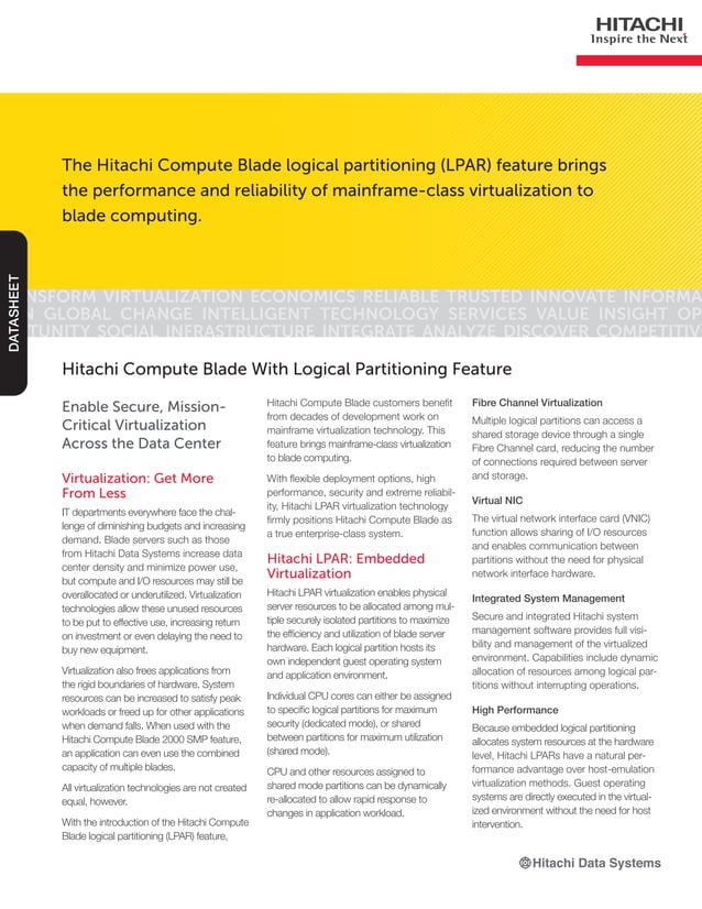hitachi-datasheet-compute-blade-logical-partitioning-lpar.pdf hitachi ...