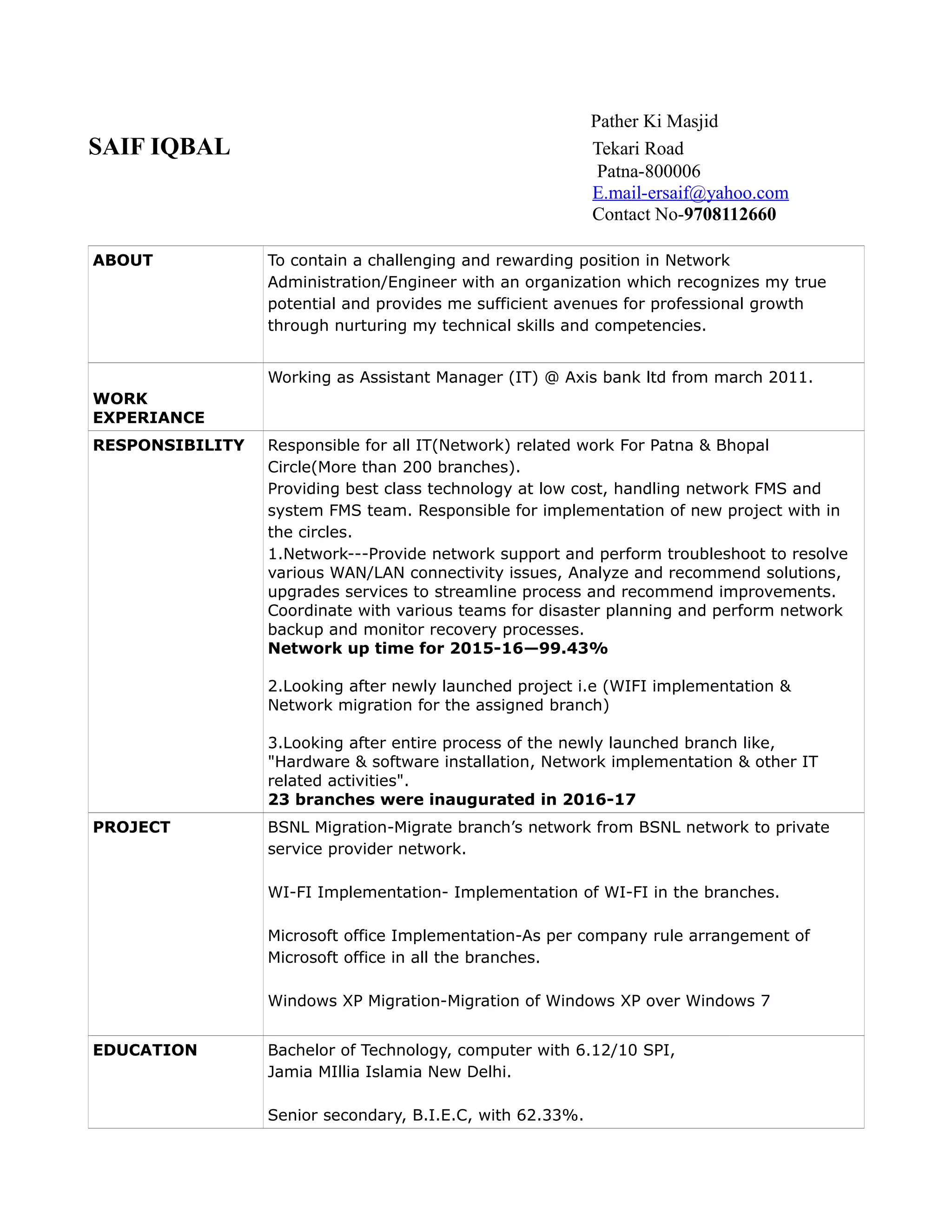 CV-SAIF | DOC | Computer Networking | Computing