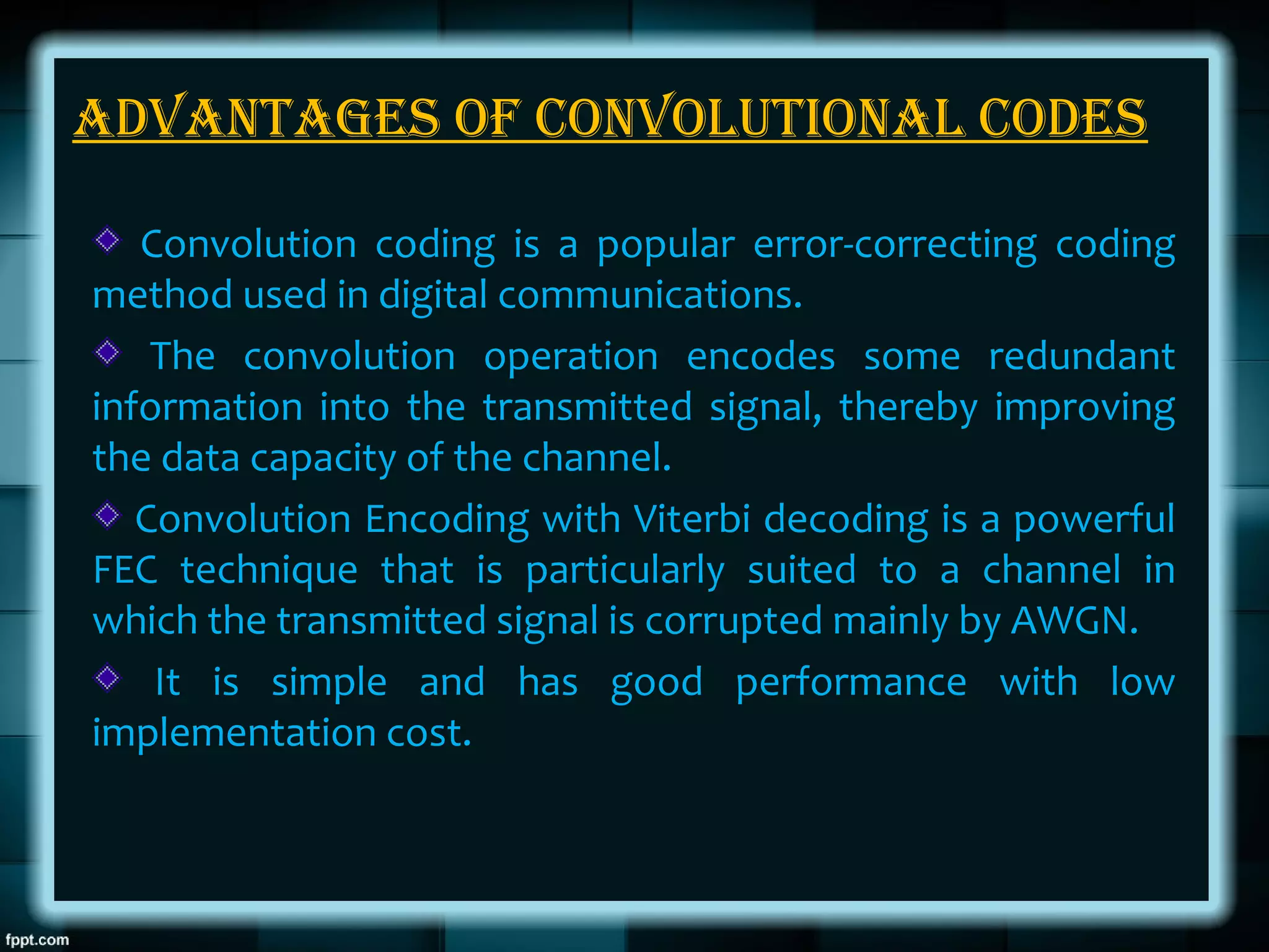 Convolutional Codes And Their Decoding Ppt Programming Languages Computing