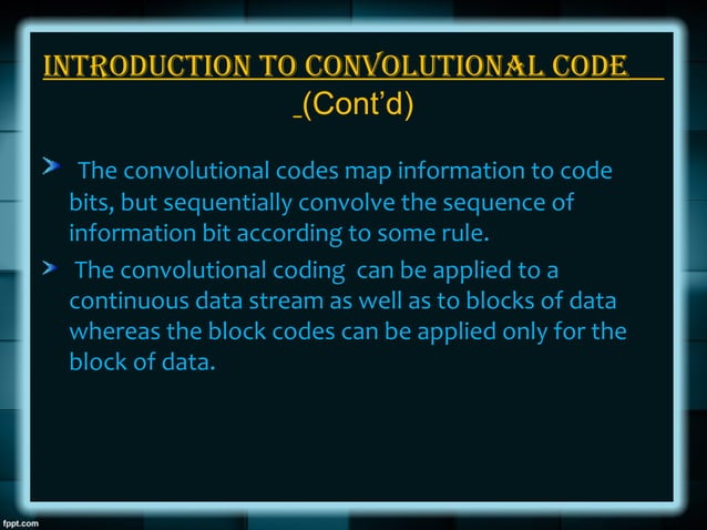 Convolutional Codes And Their Decoding | PPT | Programming Languages | Computing