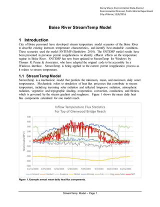 Stream Temp Model Report | PDF