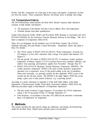 Stream Temp Model Report | PDF