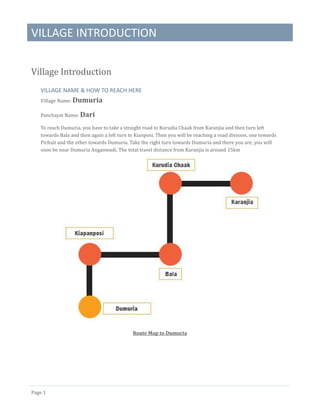 Village Stay | PDF
