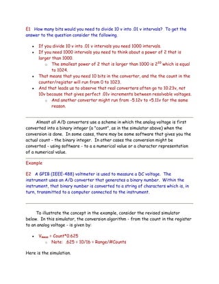 Adc&dac | DOCX | Consumer Electronics | Technology & Computing