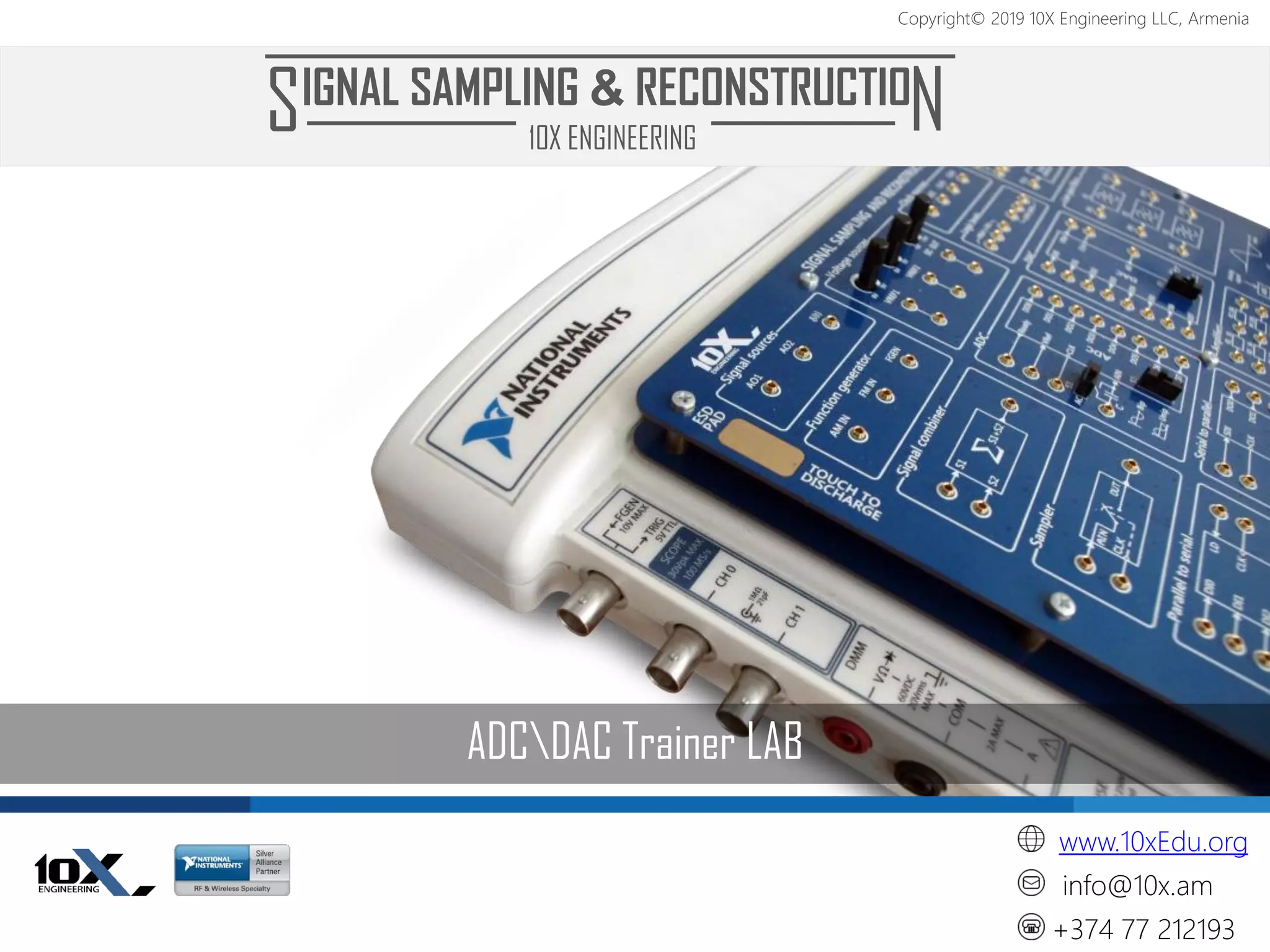 ADC DAC trainer kit based on NI ELVIS | PPT