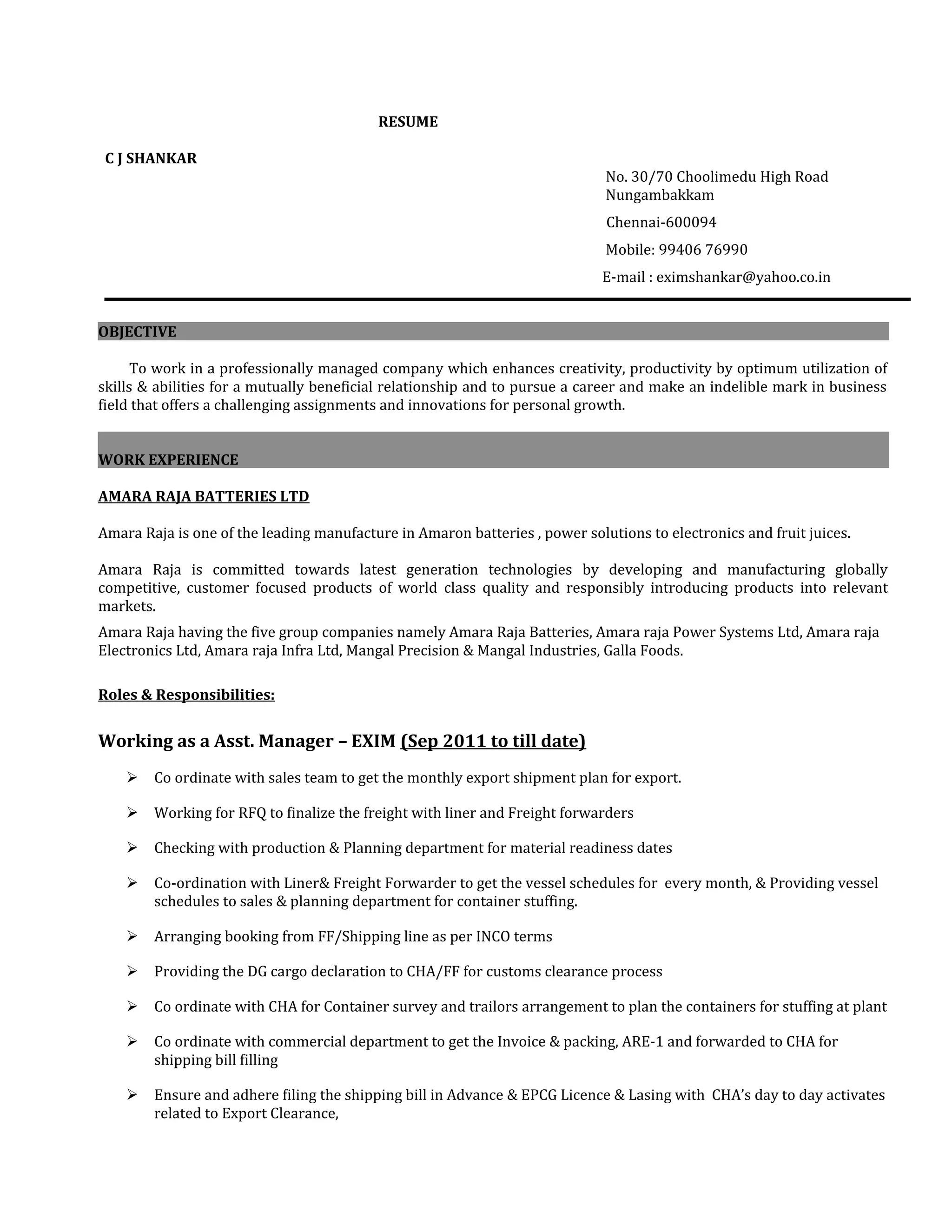 Resume-1 | PDF