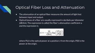 Fiber optics fundamentals | PPTX