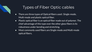 Fiber optics fundamentals | PPTX