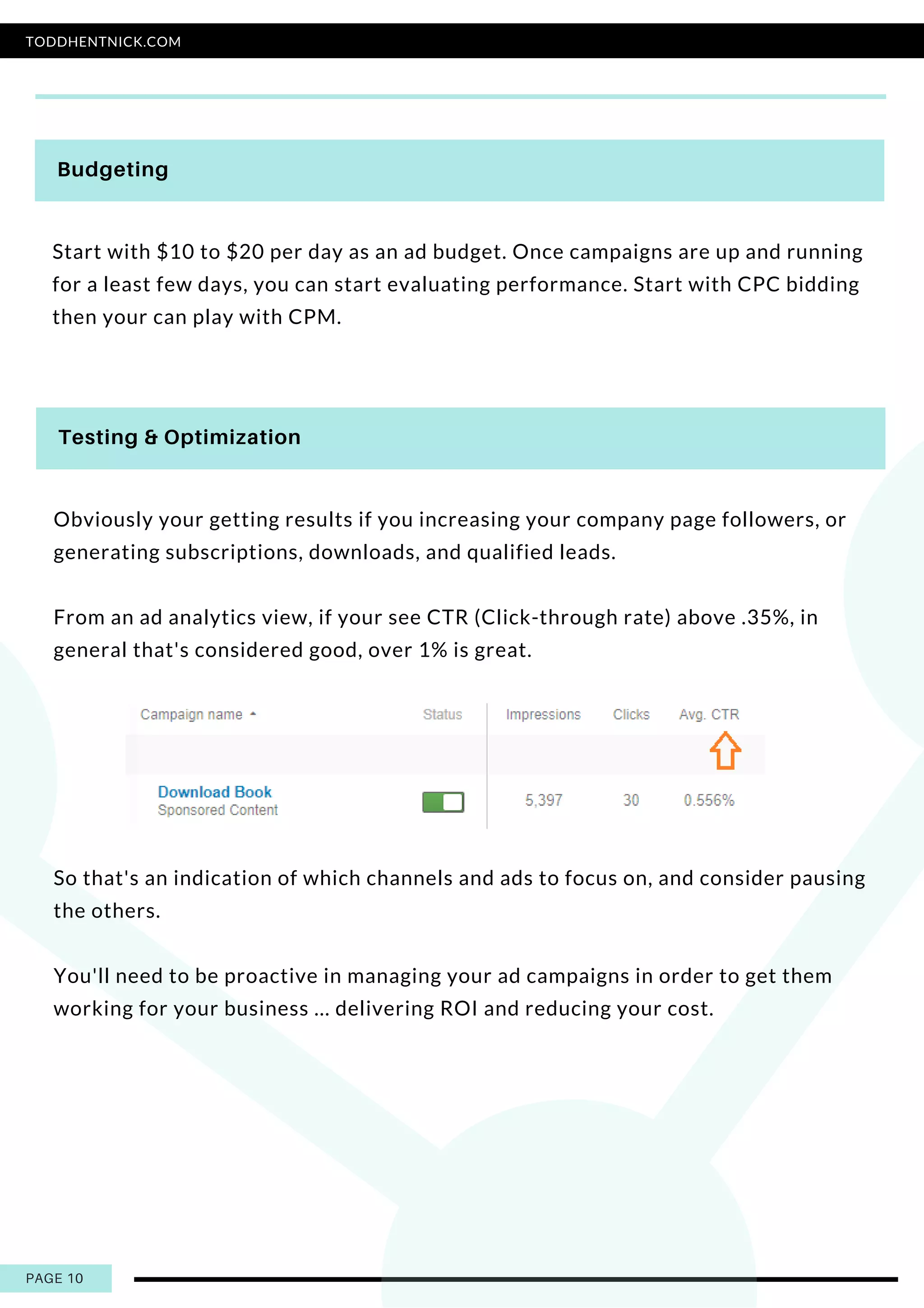 Cheat Sheet Guide to Setting Up Successful LinkedIn Ad Campaigns | PDF