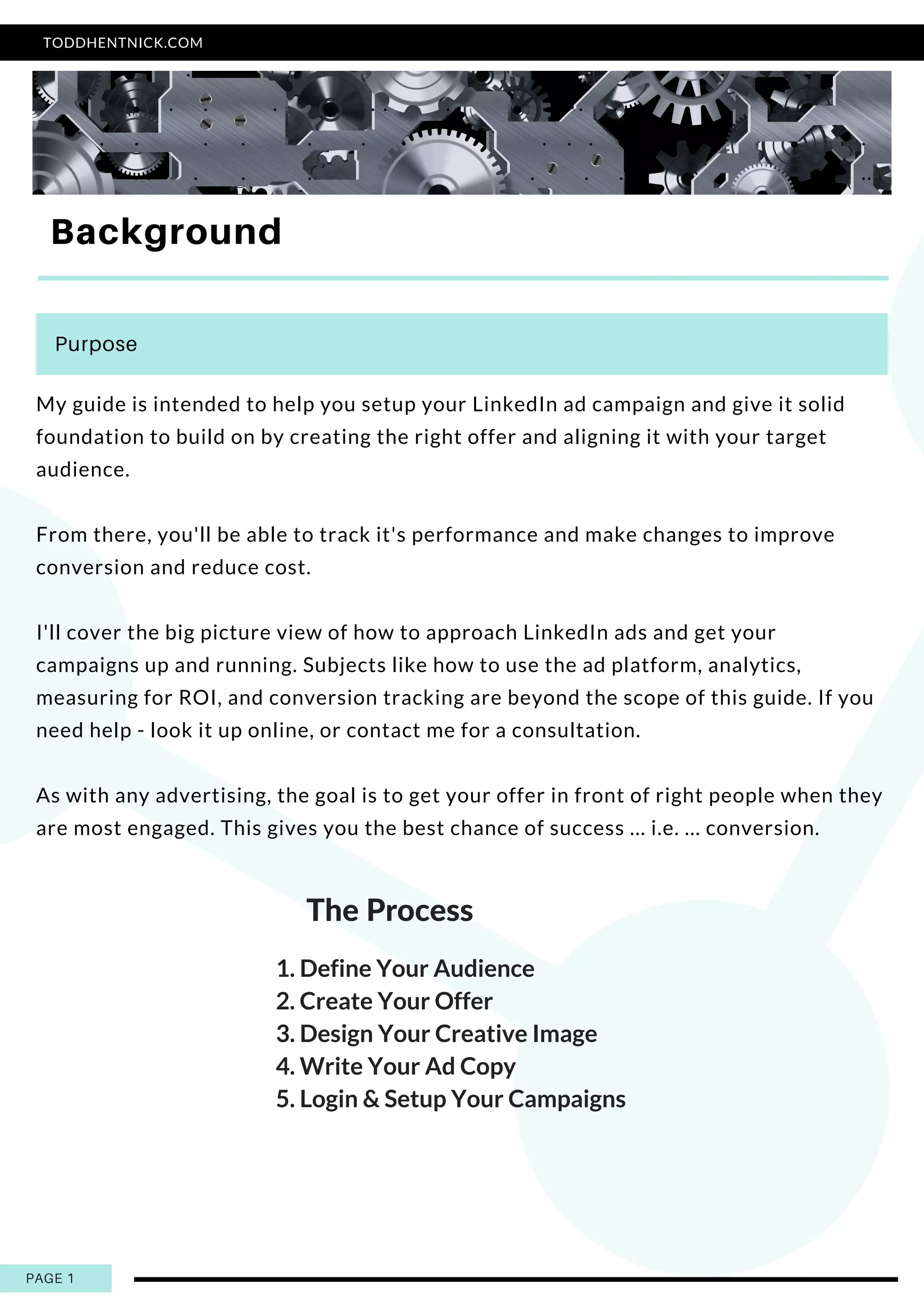 Cheat Sheet Guide to Setting Up Successful LinkedIn Ad Campaigns | PDF