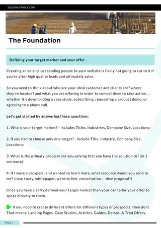 Cheat Sheet Guide to Setting Up Successful LinkedIn Ad Campaigns | PDF