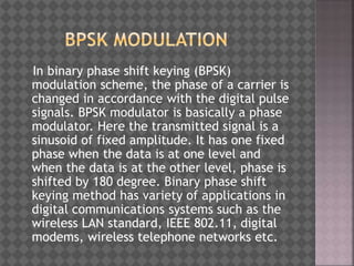 BPSK modulation using CD 4016 | PDF