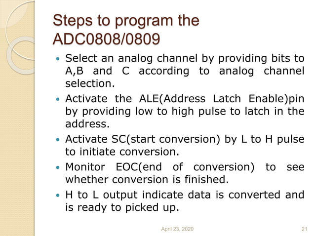 Adc interfacing | PPT