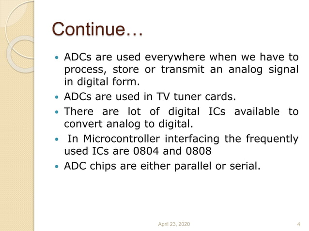 Adc interfacing | PPT