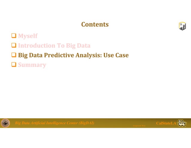 Big Data and Predictive Analysis | PPT