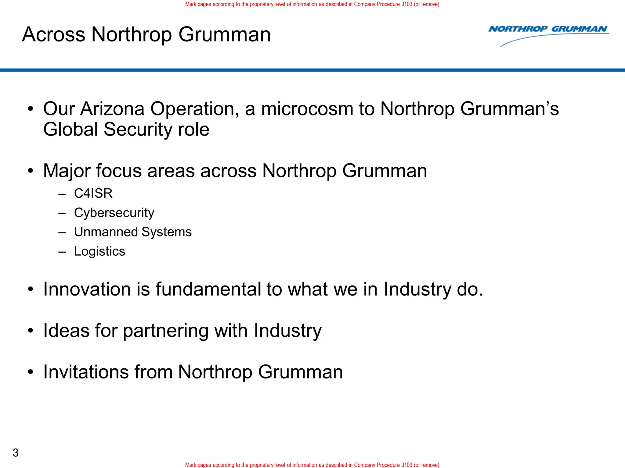 A&D Conf Northrop Grumman | PPT