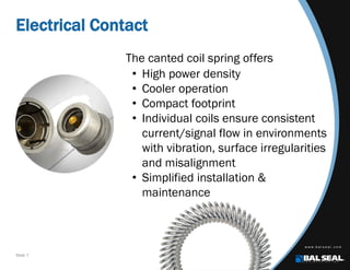 Overcoming SWaP Challenges With Canted Coil Springs | PPT