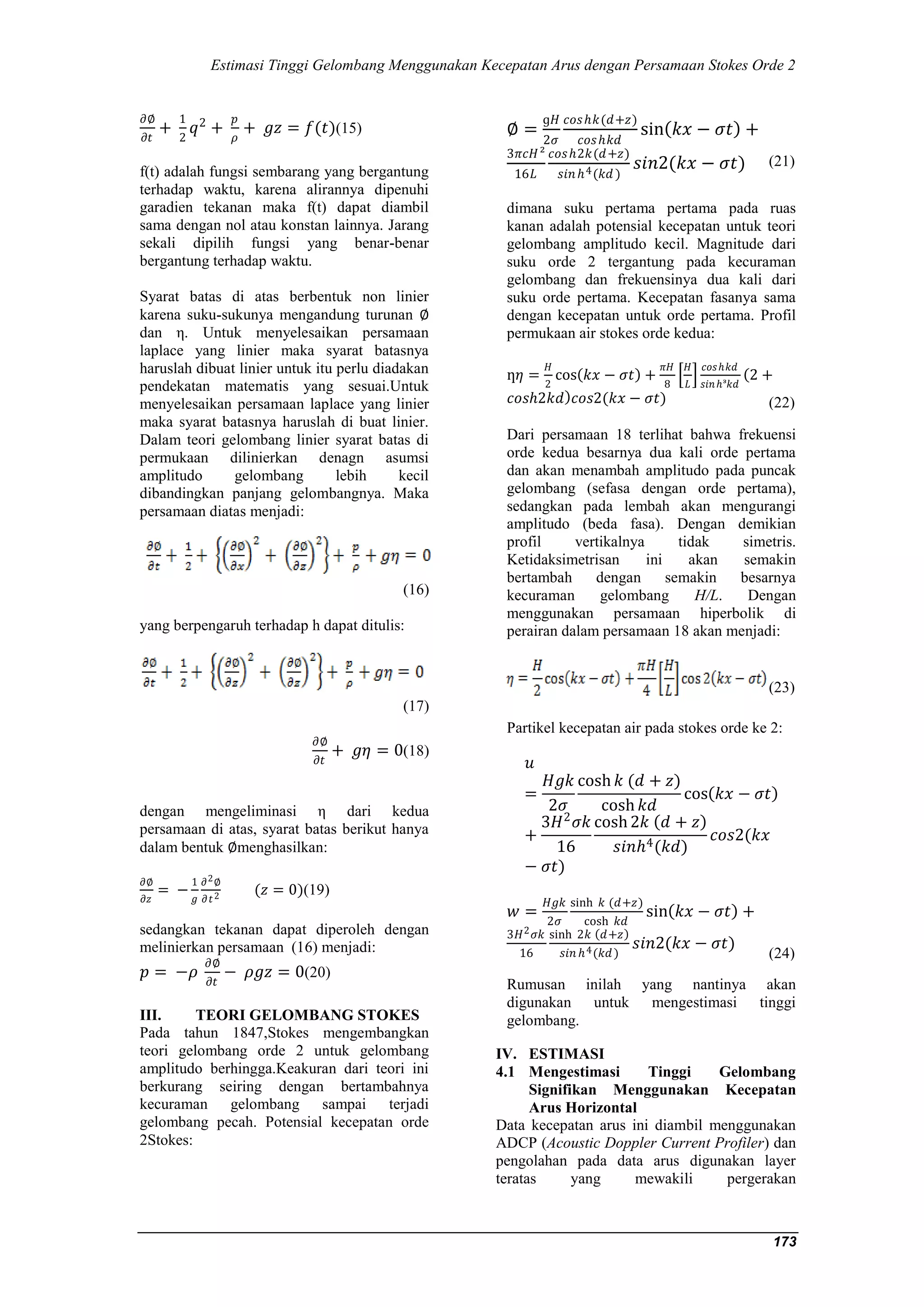 Adcp gelombang | PDF