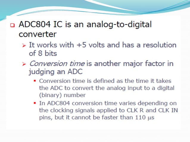 adcPresentation for microcontrolling process techniq | PPT