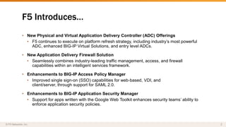BIG-IP ADCs and ADF | PPT