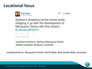 Pinpointing Location Focus in Microblogs | PPTX
