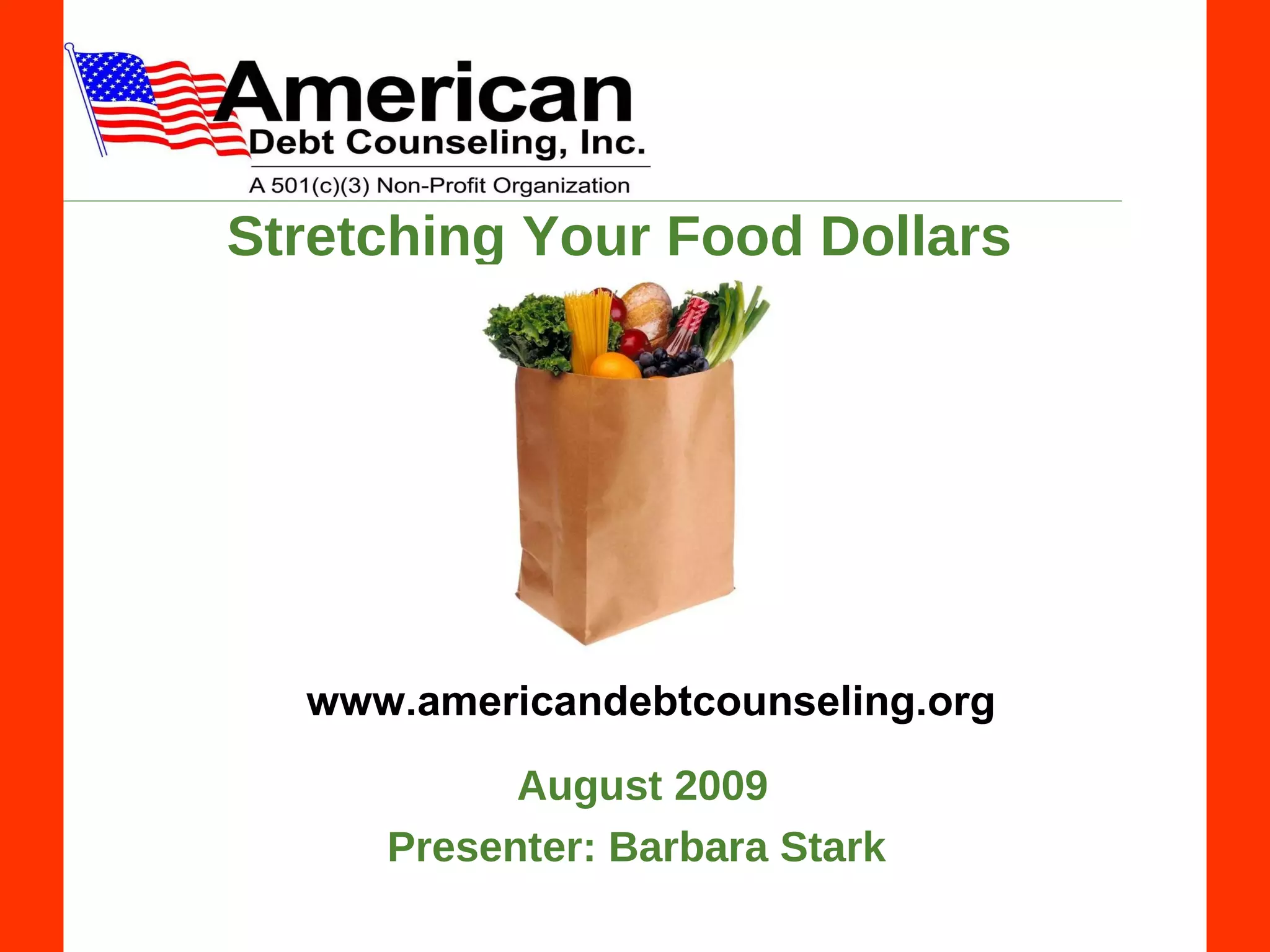 Stretching Your Food Dollars | PPT