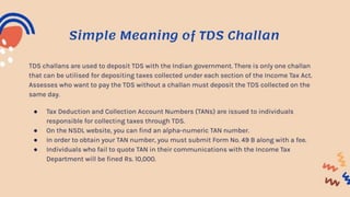 Summary to Add Challan Details Through Gen-TDS Software | PDF