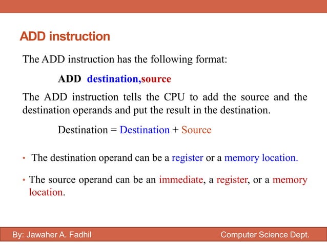 Add instruction-part1 | PPT Add instruction-part1 | PPT