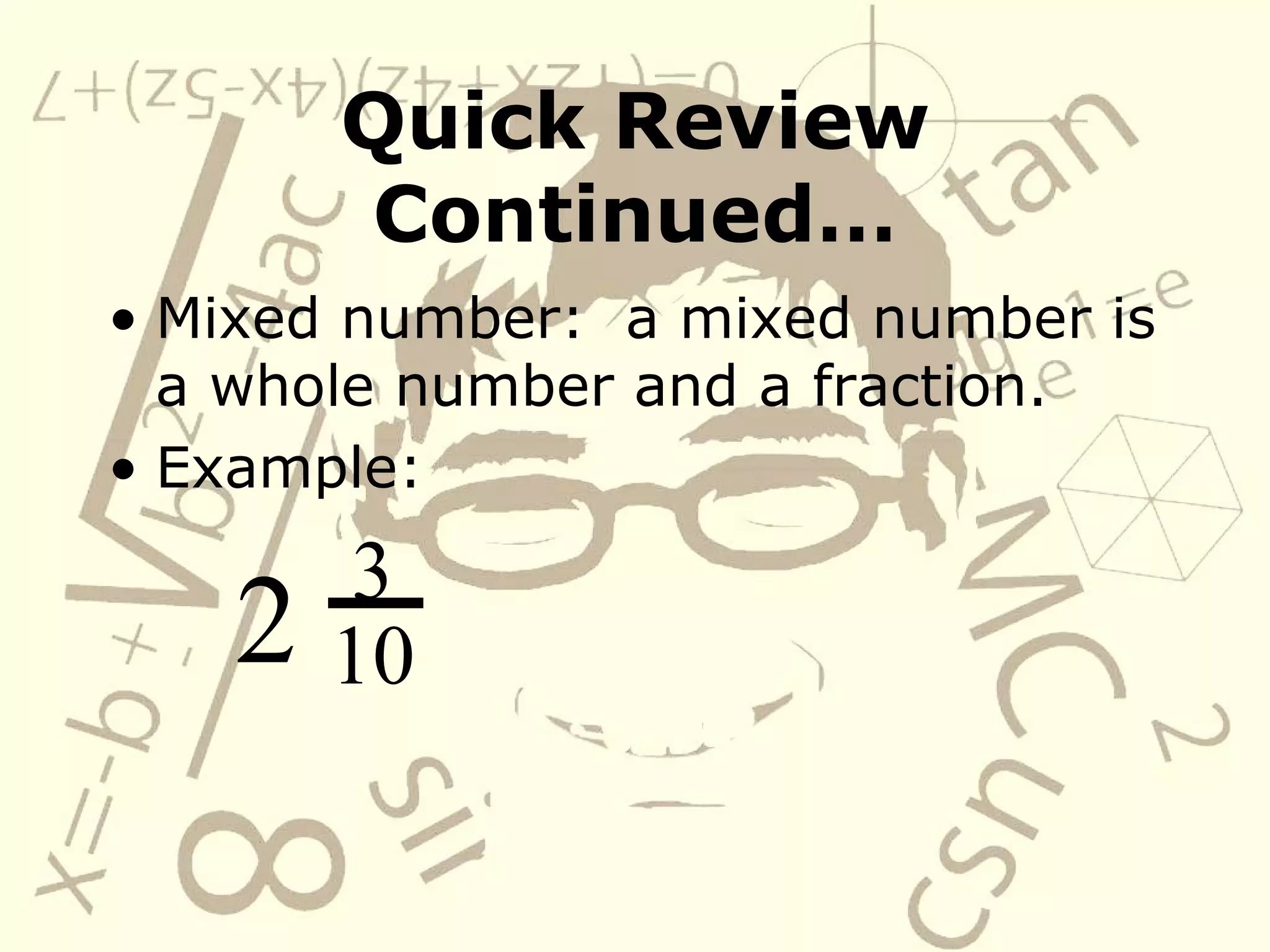 Add Mixed Numbers | PPT