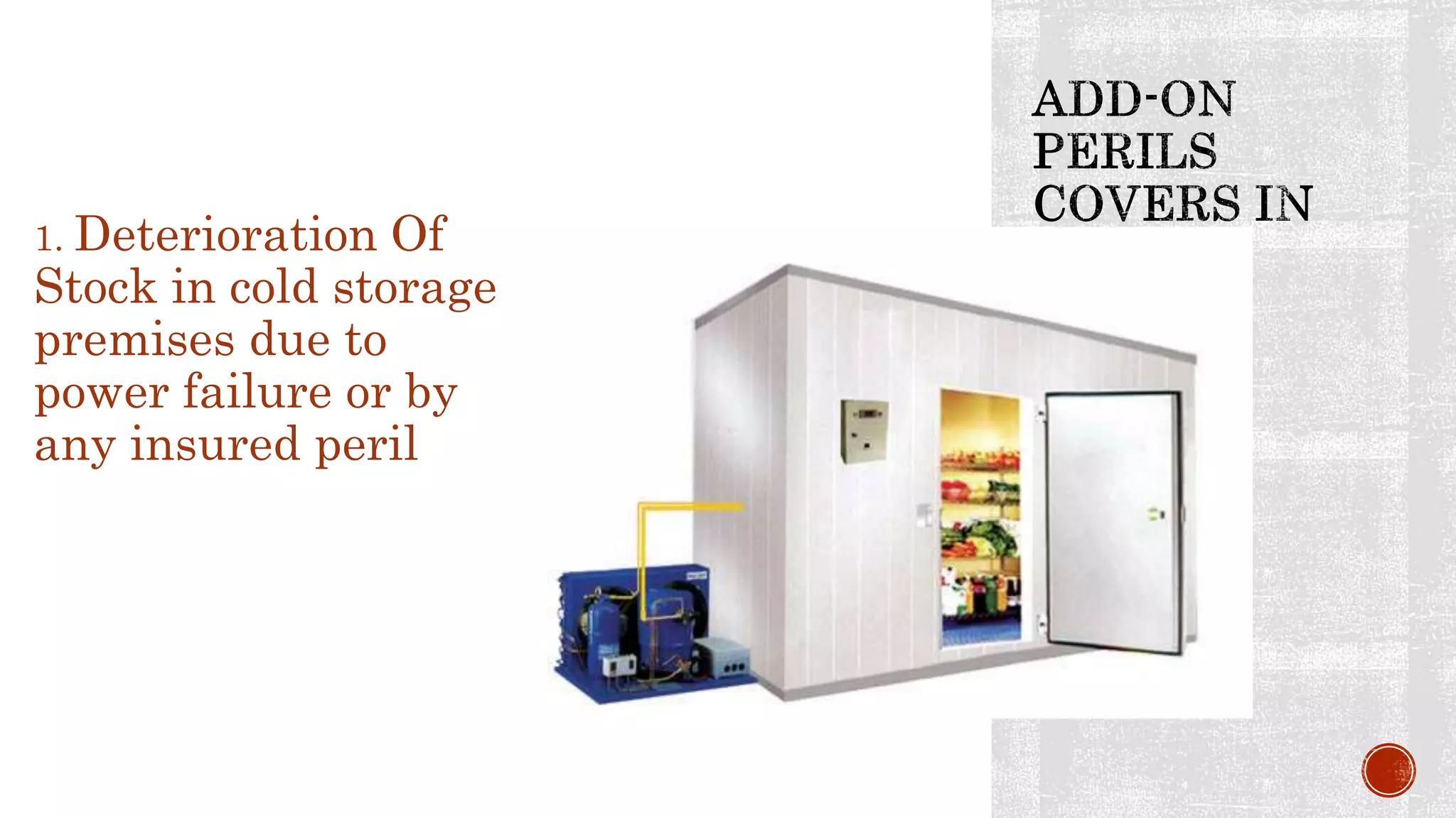 Standard Fire and special Perils Policy Add on Covers | PPTX